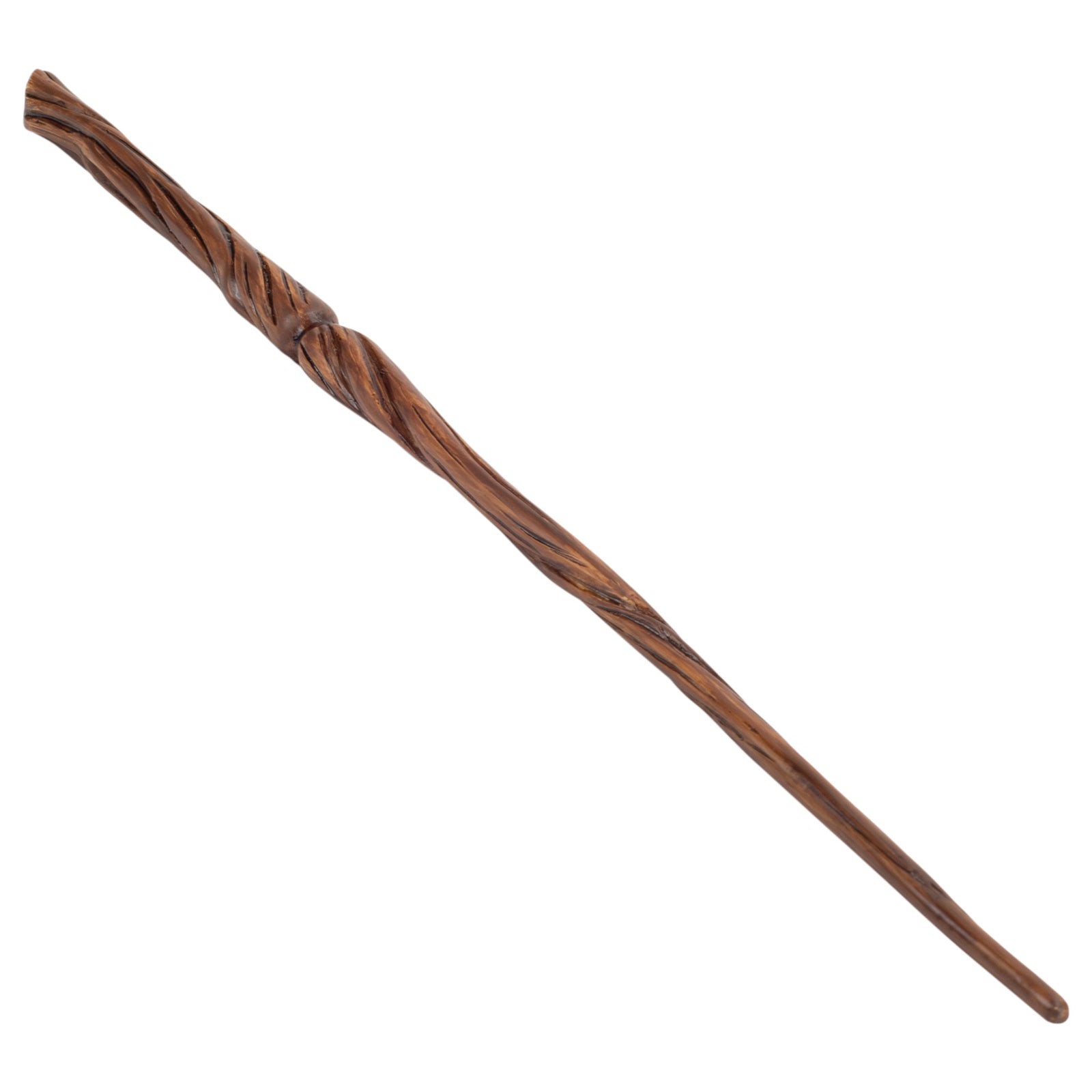 Natural Brown Wood Grain 13.75 inch Resin Costume Magic Wand